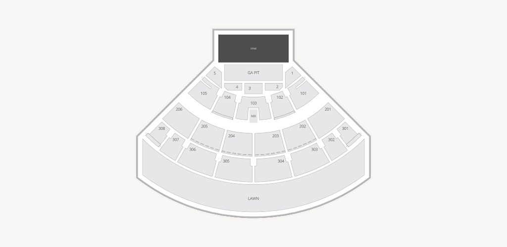 Acrisure Amphitheater Seating Chart & Seat Views | SeatGeek